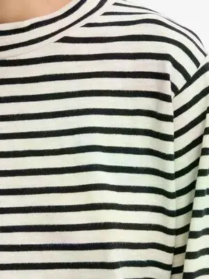 MARC O'POLO Striped Mock Neck Long Sleeve Top