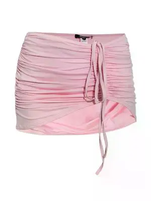 Balmain Ruched Drawstring Beach Skirt