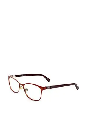 Kate Spade New York Logo Plaque Cat-eye Eyeglasses - Red