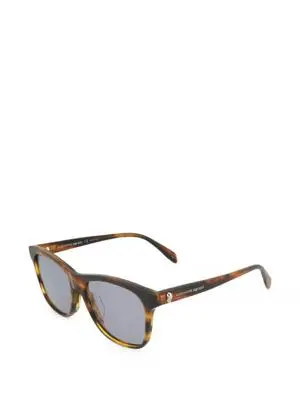 Alexander McQueen Square-frame Sunglasses - Brown