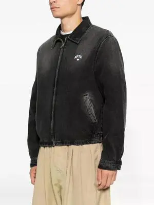 ARTE ANTWERP Logo-embroidered Denim Jacket