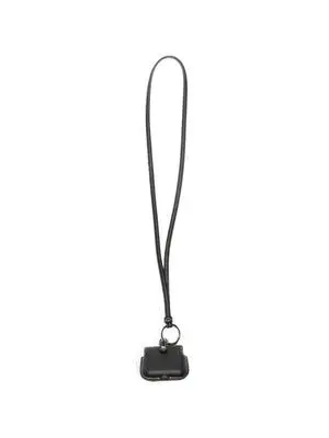 A.p.c. Logo-print Leather Airpods Pro Case Charm
