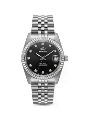 RICHELIEU SWISS Excellence Fluted Bezel 31mm Watch - Black