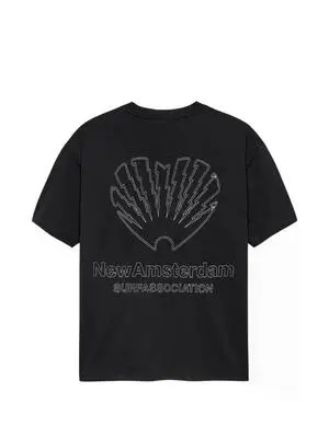 NEW AMSTERDAM SURF ASSOCIATION Embroidered Logo Crewneck T-shirt