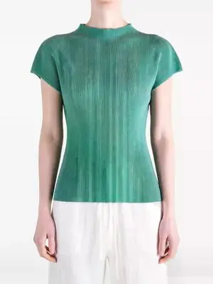 Issey Miyake August Pleated High-neck Top