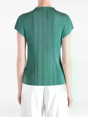 Issey Miyake August Pleated High-neck Top