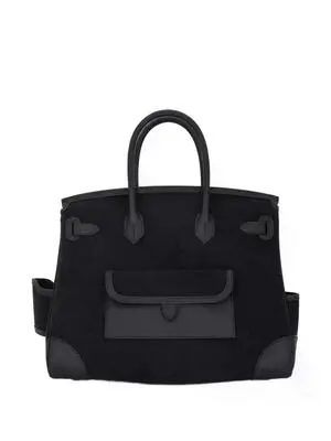 Hermès 35 Birkin Cargo Toile Goéland Canvas Handbag
