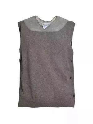 MAISON MARGIELA Contrast-panel Button-fastening Vest