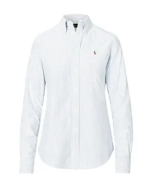 Polo Ralph Lauren Striped Button-down Shirt With Embroidered Pony Logo