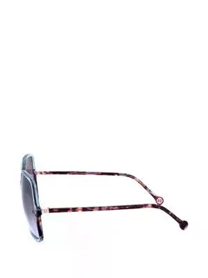 Carolina Herrera Geometric Frame Sunglasses
