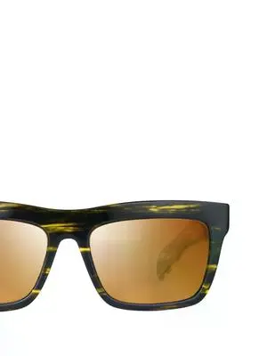 BUGATTI Tortoiseshell-effect Rectangle Frame Sunglasses - Brown