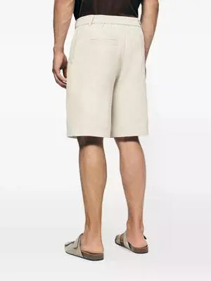 DOMAINE DES ARTISTES Beige Elasticated Waistband Shorts