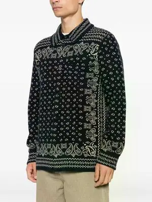 Guest In Residence Paisley-knit Button-down Shirt
