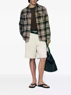 DOMAINE DES ARTISTES Plaid-pattern Overshirt