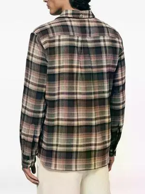 DOMAINE DES ARTISTES Plaid-pattern Overshirt
