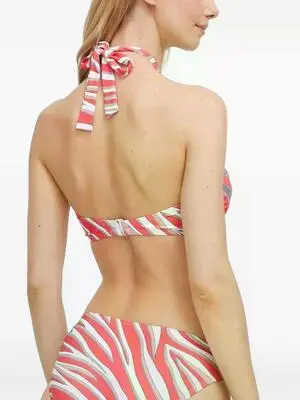 Michael Kors Zebra-print Bikini Top