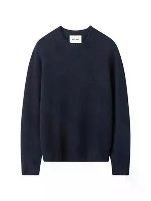 Soft Goat Crew-neck Cashmere Sweater - Blue