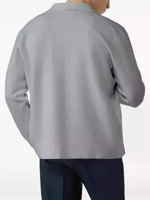 DOMAINE DES ARTISTES Knitted Patch-pocket Shirt Jacket