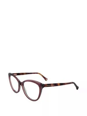Carolina Herrera Tortoiseshell Cat-eye Glasses - Brown