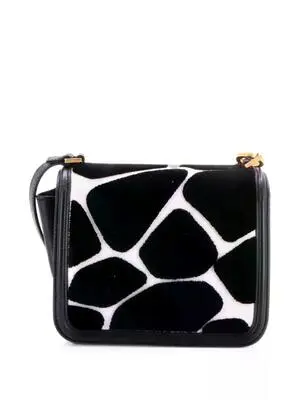 Valentino Garavani Vsling Printed Textile With Leather Small Shoulder Bag