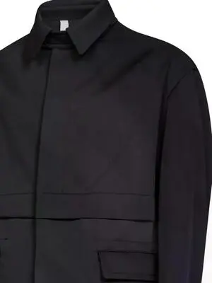 HEVO Concealed-button Shirt Jacket