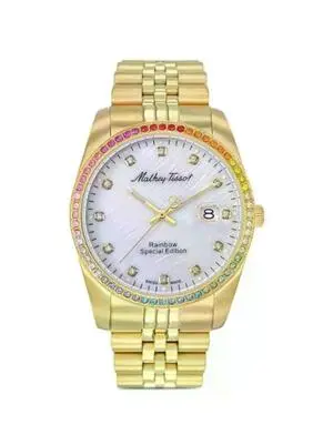 MATHEY TISSOT Rainbow Special Edition 40mm Watch - White