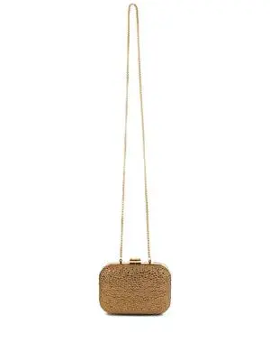 GEMY MAALOUF Crystal-embellished Crepe Clutch Bag
