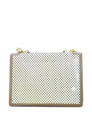Fendi Kan U Perforated Leather Shoulder Bag