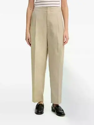 MOS MOSH Mmleysa Flair Pleated Tailored Trousers - Neutrals