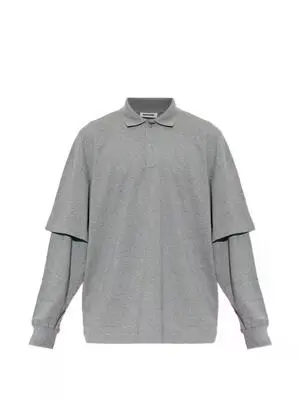 DARKPARK Zack Layered-sleeve Cotton Polo Shirt
