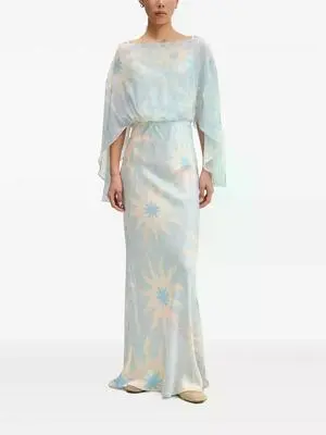 NEVER FULLY DRESSED Soleil Anais Maxi Dress - Blue