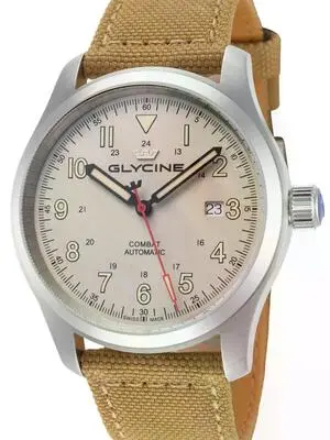 GLYCINE Automatic Movement Strap Watch - Neutrals