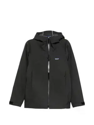 Patagonia Logo-patch Hooded Jacket - Black
