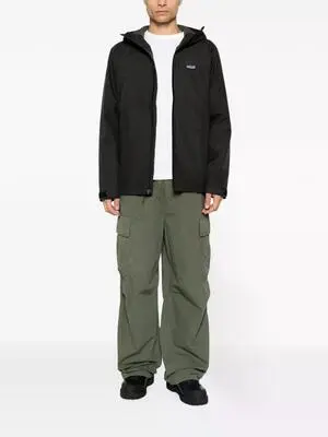 Patagonia Logo Patch Hooded Jacket - Black