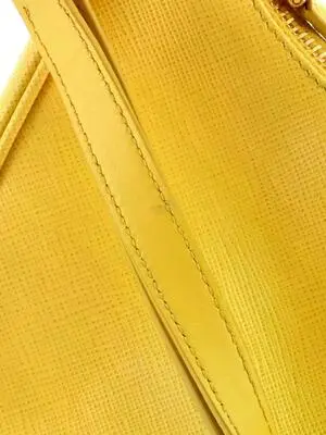 Prada Re-edition Saffiano Leather Mini Shoulder Bag - Yellow