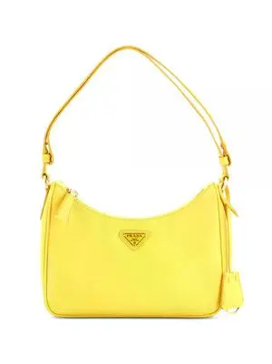 Prada Saffiano Leather Mini Shoulder Bag - Yellow