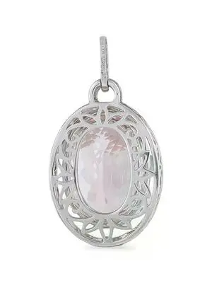 LB EXCLUSIVE Kunzite And Diamond Pendant - Silver
