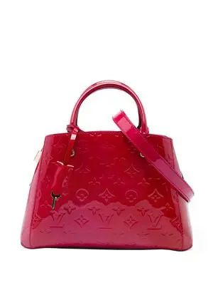 LOUIS VUITTON Monogram Vernis Montaigne Bb Satchel