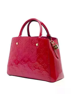 LOUIS VUITTON Monogram Vernis Montaigne Bb Satchel