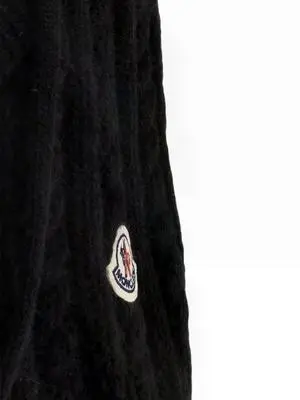 Moncler Cable-knit Logo-patch Balaclava
