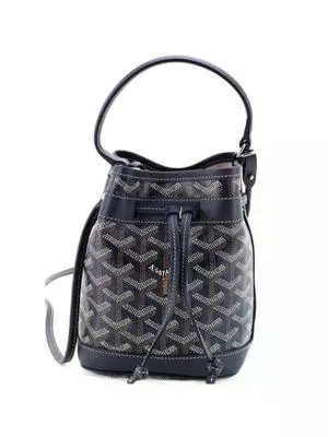 Goyard Petit Flot Coated Canvas Mini Bucket Bag - Blue