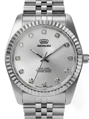 RICHELIEU SWISS Excellence Fluted Bezel 22mm Watch