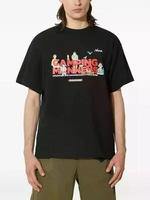 NANGA Camping Manners T-shirt - Black