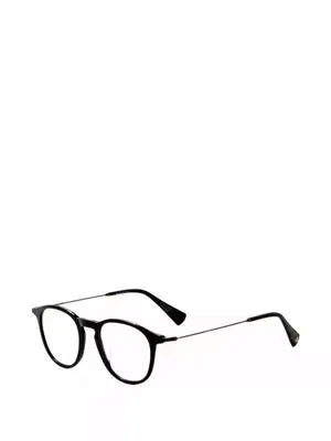 John Varvatos Round-frame Glasses - Black