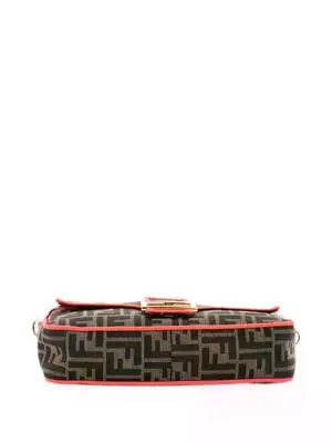 Fendi Baguette Nm Bag Zucca Canvas Medium Shoulder Bag