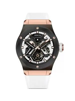 INVICTA Celestial Automatic Watch With Skeleton Dial - Black