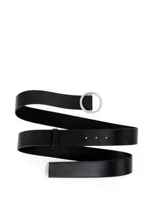 Givenchy Round-buckle Leather Belt