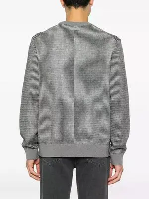 Calvin Klein Waffle-knit Crew-neck Sweater