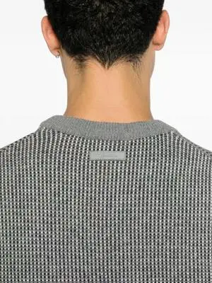 Calvin Klein Waffle-knit Crew-neck Sweater