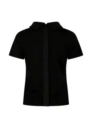Givenchy Cowl-neck Logo-embroidered T-shirt